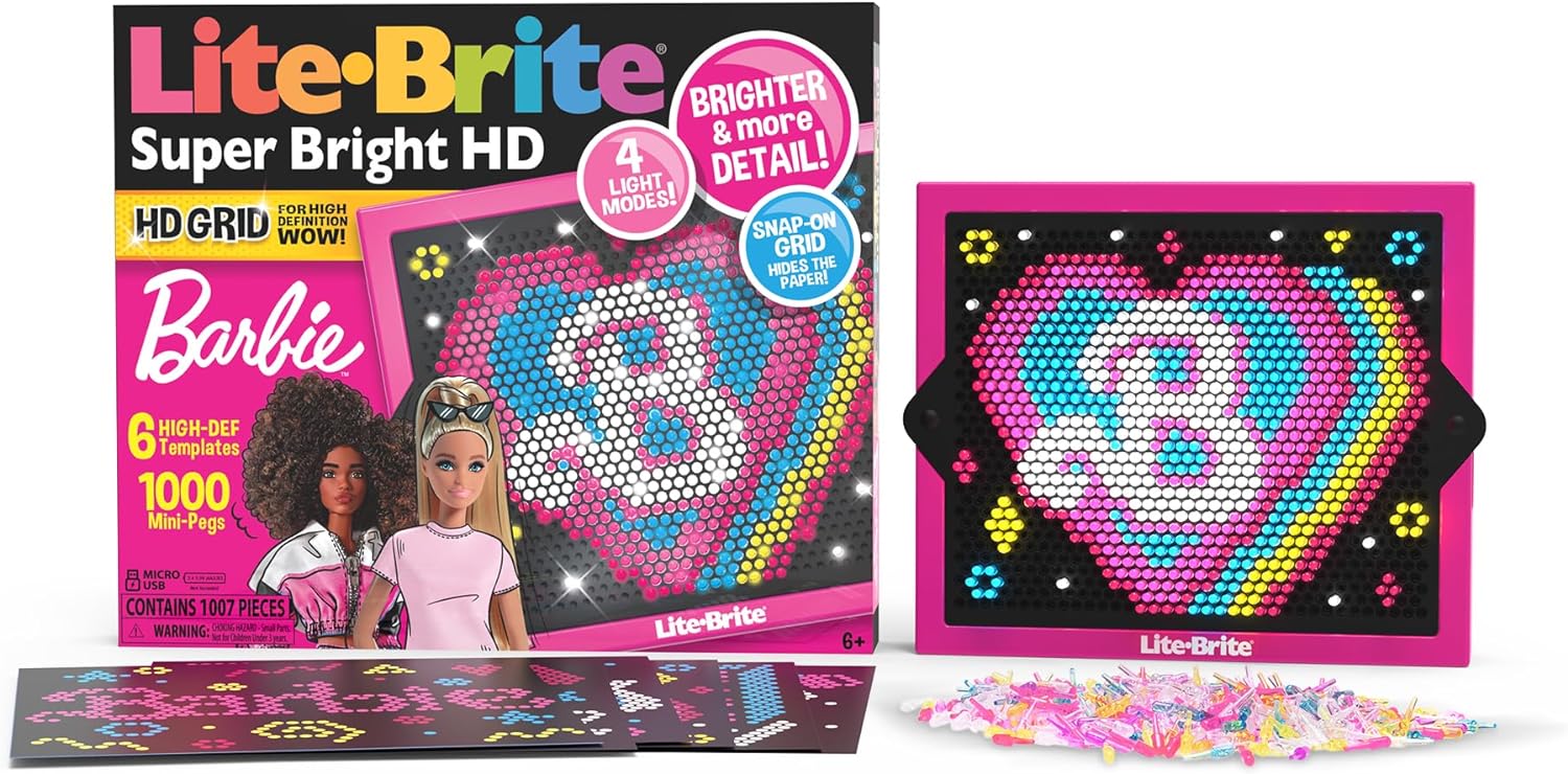Lite Brite Super Bright - Barbie | Bizziebaby